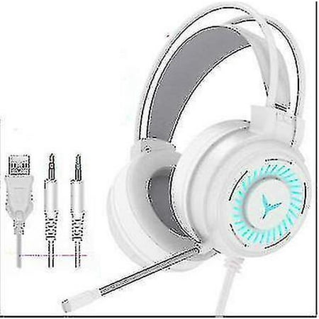 Gaming Headset RGB LED Wired Headphones Stereo with Mic For One/PS4 PC ...
