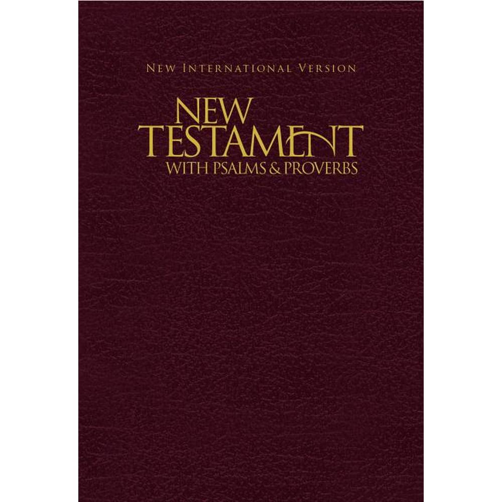 New Testament with Psalms & Proverbs-NIV (Paperback) - Walmart.com ...