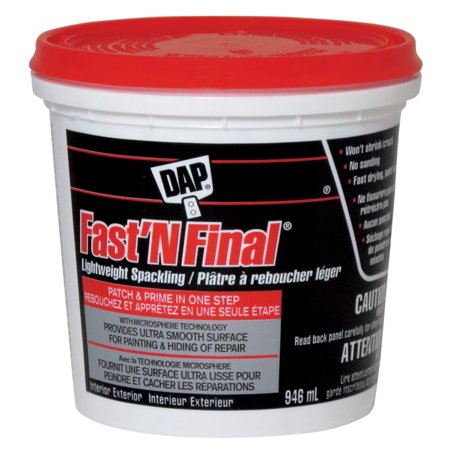 DAP FAST N FINAL Lightweight Spackling Off White 946 ml - Walmart.ca
