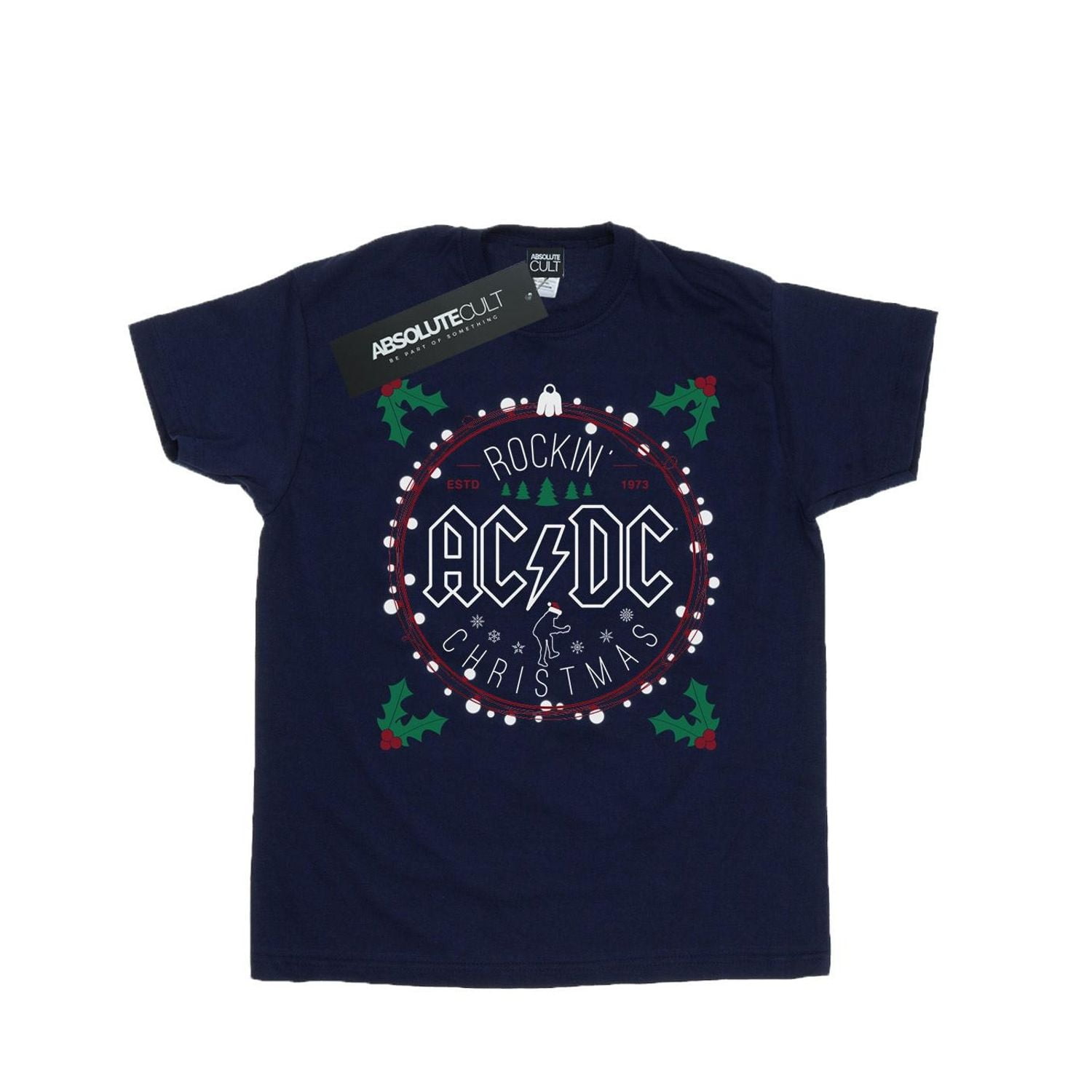 Click here for Acdc Ac/Dc Mens Christmas Circle T-Shirt Xl prices