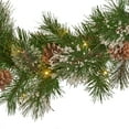 GDF Studio Christmas Garland with Mixed Needles, 20 Pine Cones, 50 LED ...