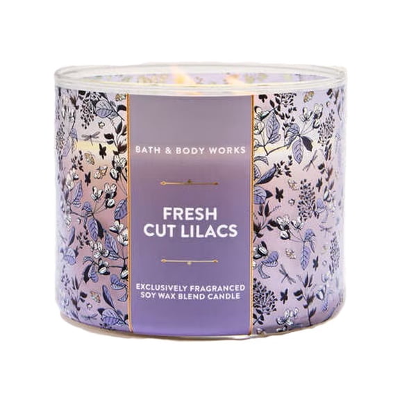 Bath and Body Works Fresh Cut Lilacs 3 Wick Candle - Walmart.com