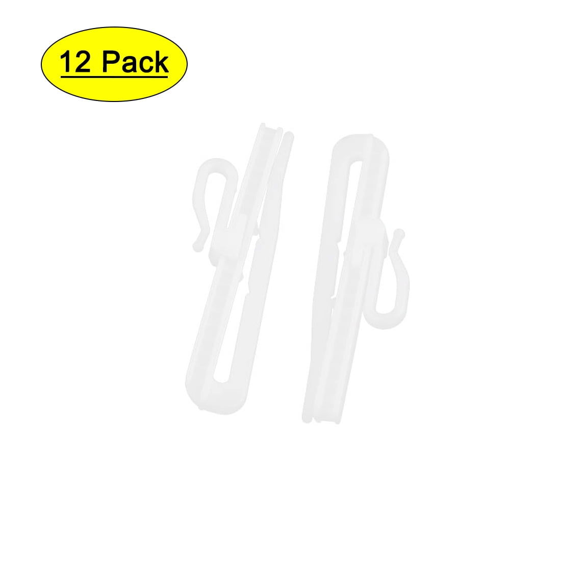 Plastic Adjustable Depth Pinch Pleat Clip Hook Tape Window Curtain ...