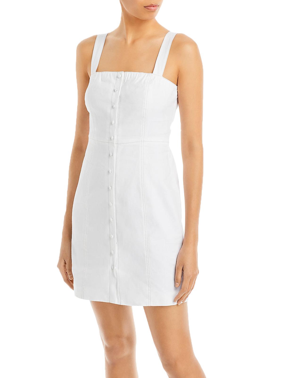 Theory Womens Kayleigh Linen Blend Mini Shirtdress - Walmart.com