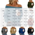 APEXFWDT Off The Shoulder Tops for Women Casual Long Sleeve Lightweight ...