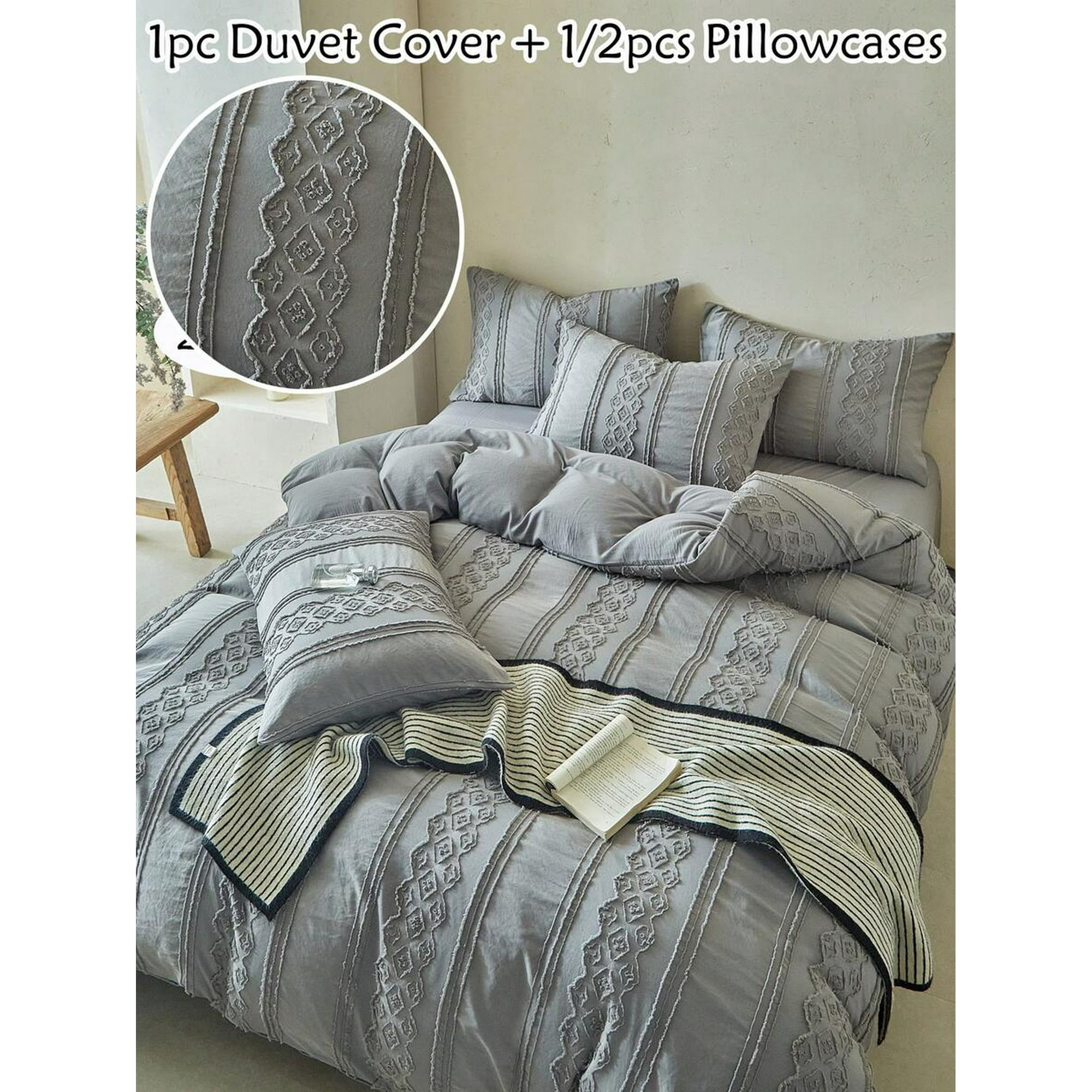 Click here for Nobrand 2/3pcs Khaki Bow Pattern Tufted Textured P... prices