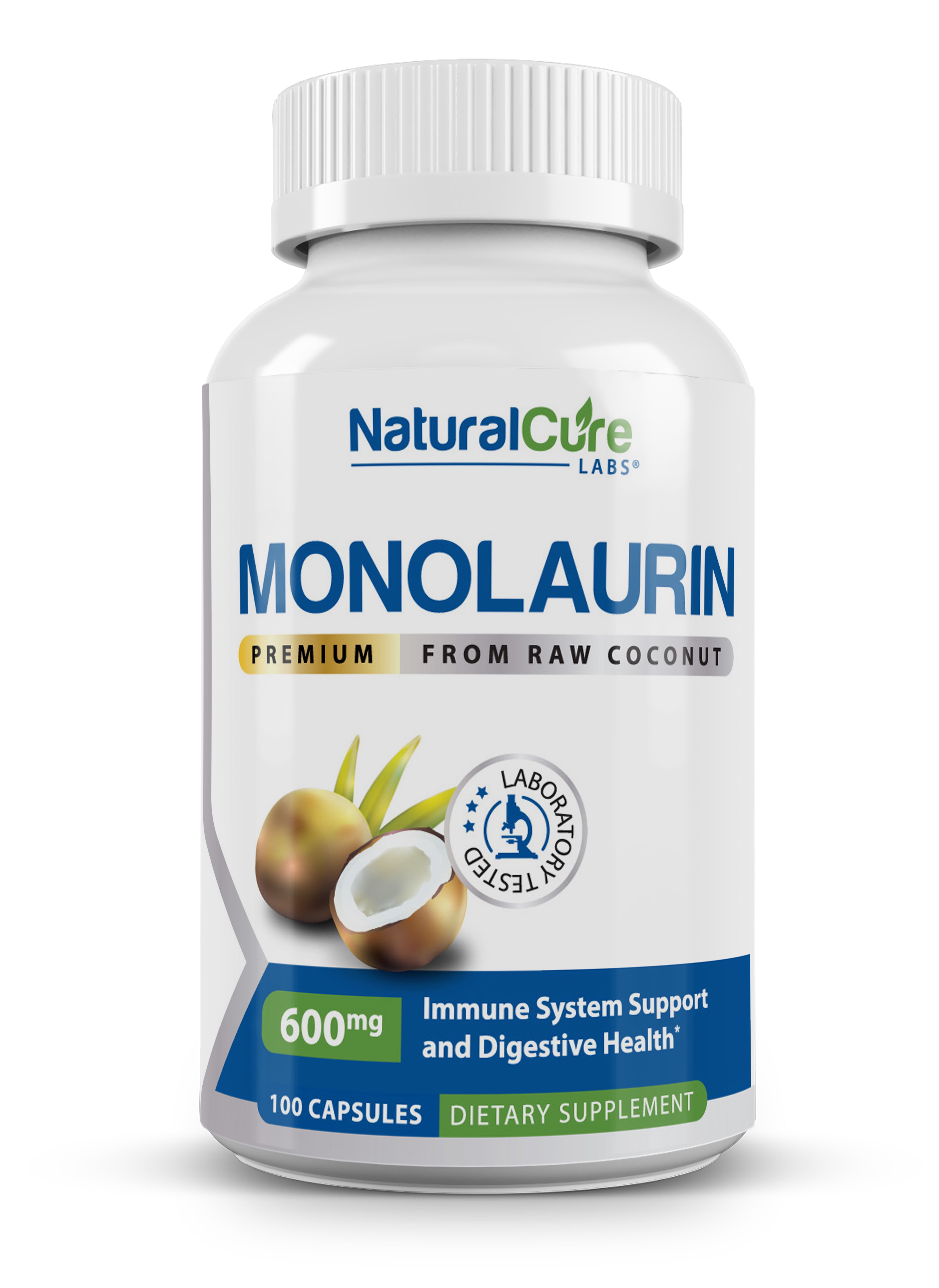 Premium Monolaurin 600mg - Walmart.com