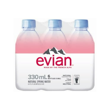 evian Natural Spring Water, 330 ml Bottles, Case of 24, Pure Drinking Water - Walmart.com