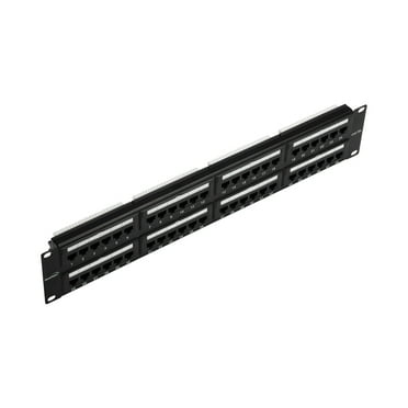 navepoint 12-port cat5e utp unsheilded mini patch panel with wallmount ...