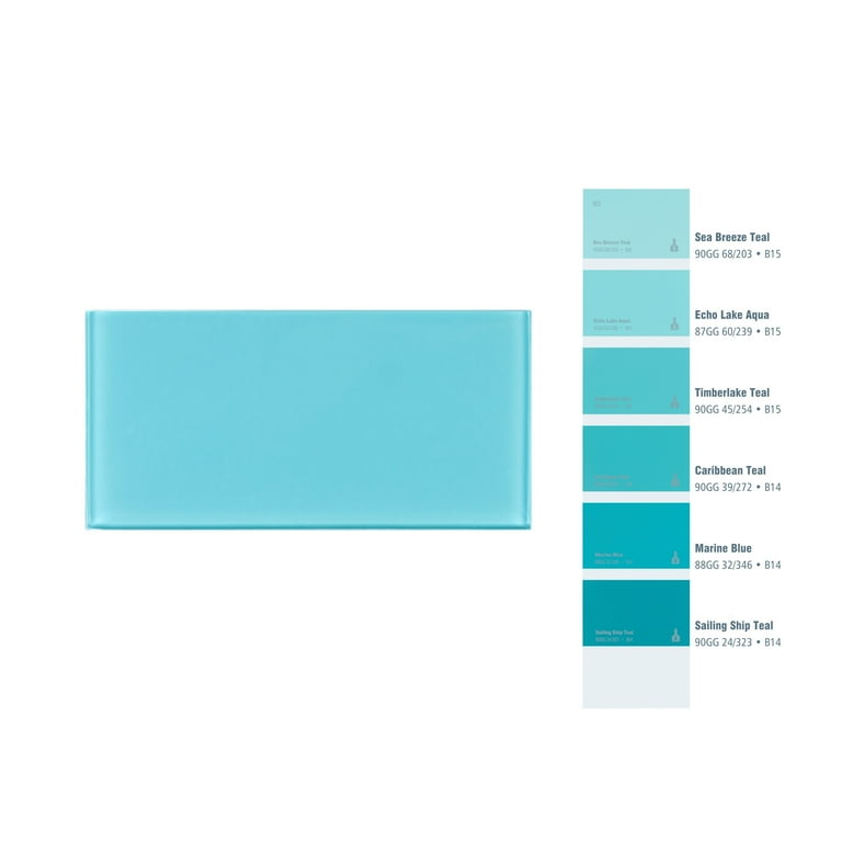 Aqua Blue Color Chart