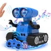 Dancing Robot Toy with Lights and Sound 360 Degree LED Spinning Kids ...