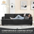 YOUDENOVA Comfortable Soft 89 Inch Modern 2-Seater Sofa, Deep Seat ...