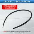 2PCS Car Roof Drip Finish Moulding Top Rubber Seal Strips for Honda ...