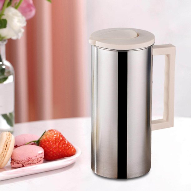 Dalazy 1.6L Cold Water Kettle and Lid Metal Water Pitcher for ...