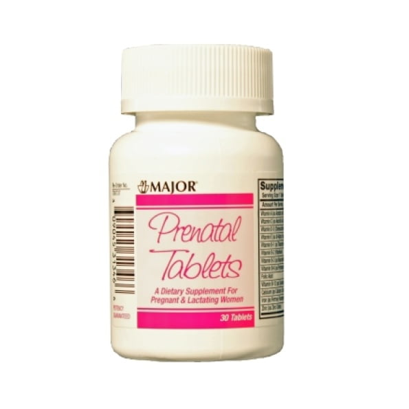Major 00904531346 Prenatal Multivitamin 30 Tabs - Walmart.com
