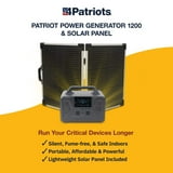 4Patriots Patriot Power Generator 1200 Silent, Fume-Free Solar ...