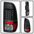 Xtune Ford Super Duty 08-15 LED Tail Lights Black ALT-JH-FS08-LED-BK ...