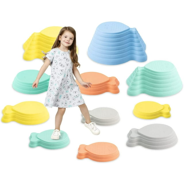 Balance Stepping Stones for Kids 11pcs Anti-skidding Stepping Stones ...