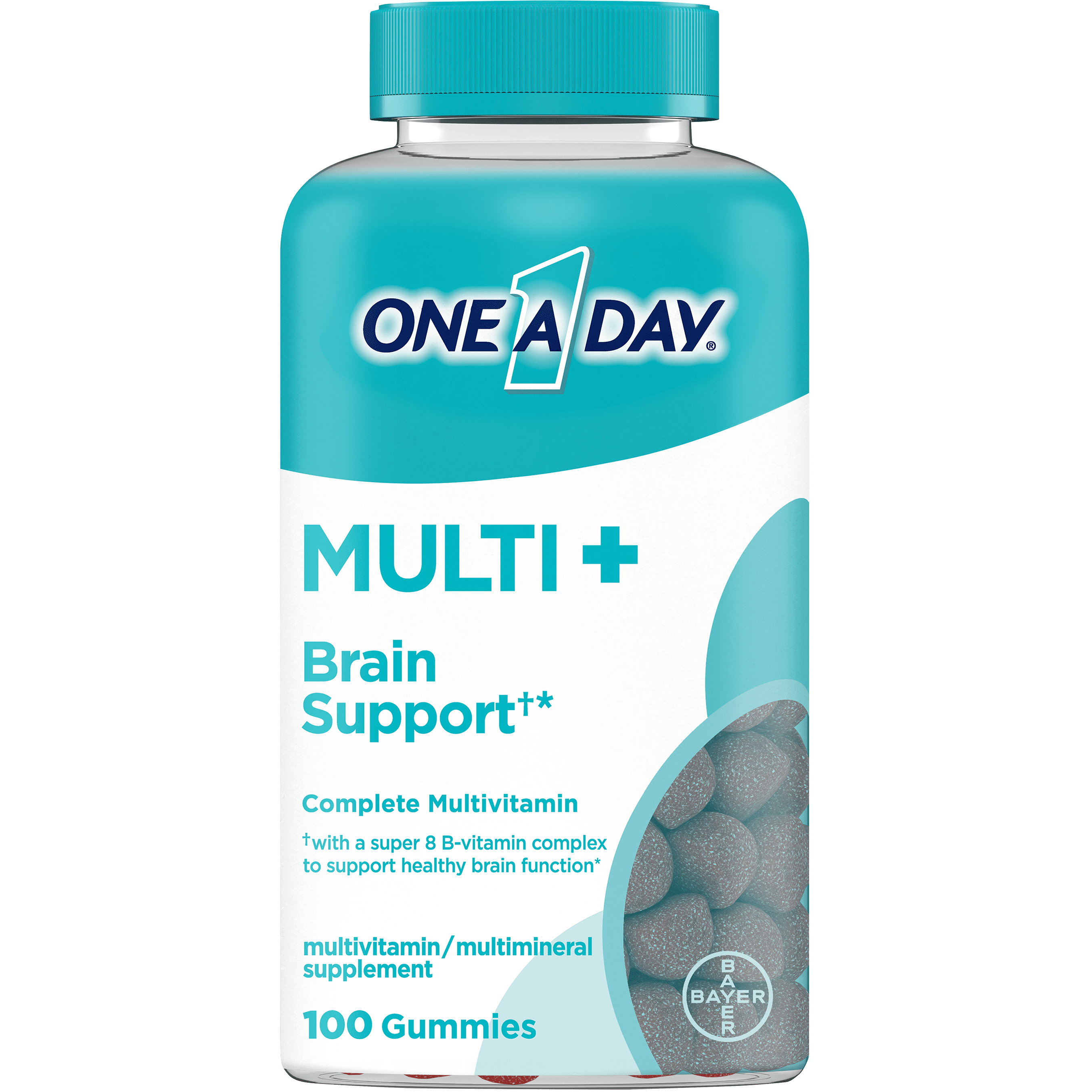 One A Day MULTI+ Brain Support Gummy Multivitamin, 100 Count - Walmart.com