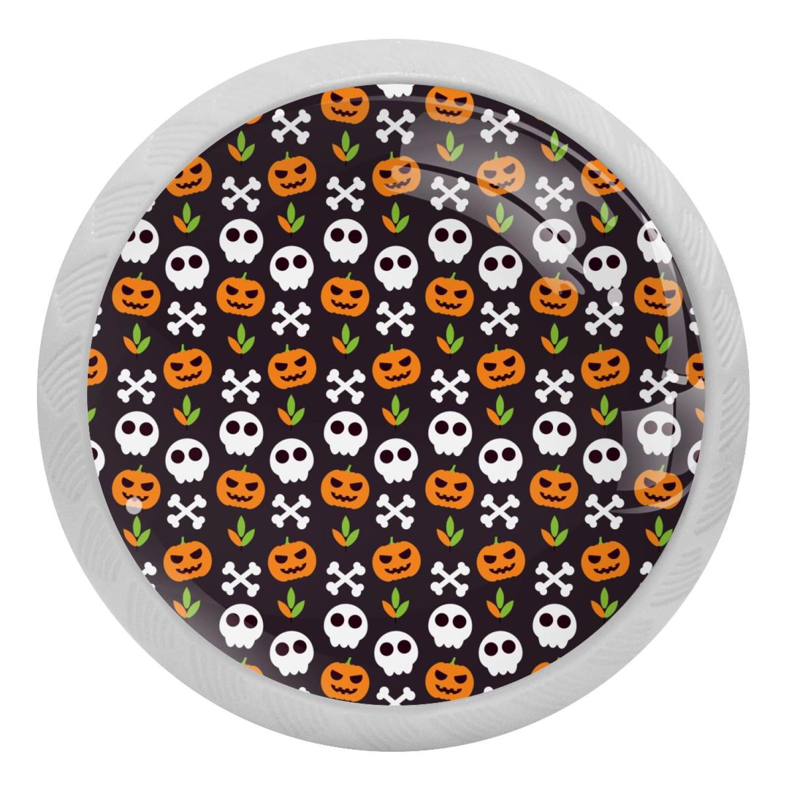 4PCS Round Halloween Cabinet Fluorescence Knob Glowing in the Dark ...