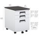 Calico Designs Metal Rolling 3-Drawer Vertical Filing Cabinet - Walmart.com