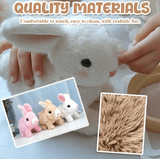 Bunby Lifelike toyAnxiety Relief Lifelike Bunny with pressure-activated ...