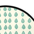 Leaves Background Memory Foam Bath Mat 36" Absorbent Rug with Non Slip ...