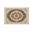 Bohemia Orange Floral Sun Shade Sail 12'X16' Vintage Boho Ethnic ...