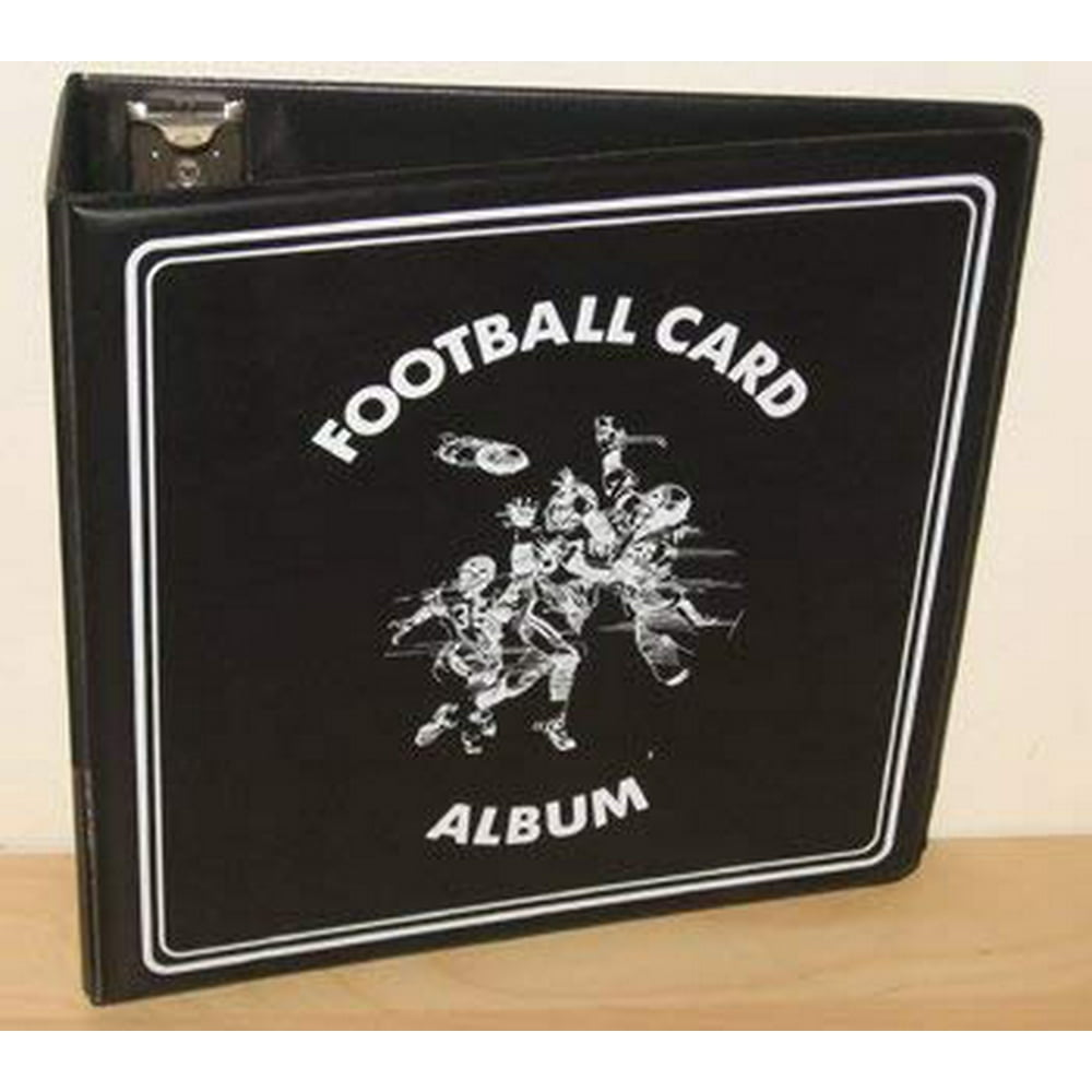 1 (One) Black Binder BCW 3 Inch D Ring NFL Football Trading Cards ...