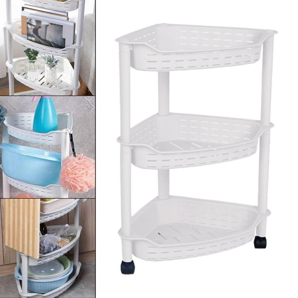 Triangle Bathroom Storage Saving Shelving Unit Corner Shelf Utensils ...