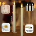 HIDAWN 6Pack Flameless Taper Candles with Remote Timer, 9.84 Inches LED ...