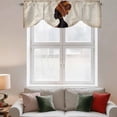 Black Women Tie Up Valance Curtains Africa Nation Adjustable Light ...