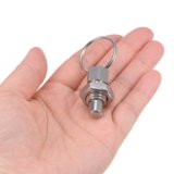 Spring Plunger with Pull Ring M12*1.75 0.51" Thread Length Pin Dia.8mm ...