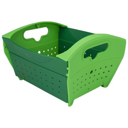 9" Green Collapsible Plastic Food Colander | Walmart Canada