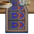 Archway Columns Table Runner 13x72 Inch Vintage Ethic Traditional Blue ...