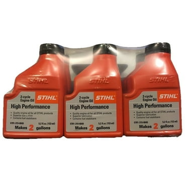 STIHL High Performance Full Synthetic 2-Cycle Engine Oil, 2.6 fl oz, 6 ...