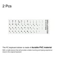 Hebrew Keyboard Stickers PC Keyboard Sticker White Background with ...