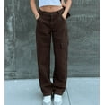 Vintage Cargo Pants For Women Baggy Jeans High Waist Wide Leg Pants