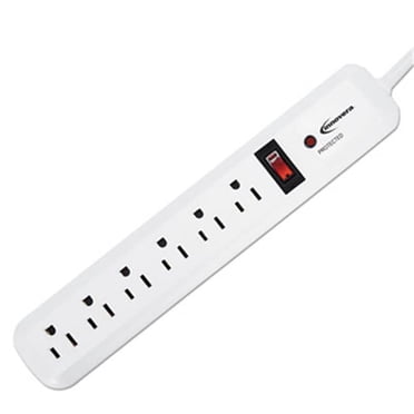 Smartsockets Color-coded Strip Surge Protector, 6 Ac Outlets, 8 Ft Cord ...