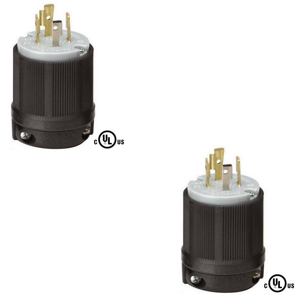 OCSParts L14-20P 20 Amp 125/250V 3 Pole 4 Wire Ground Plug, NEMA L14 ...