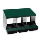 Homestead Essentials 3 Compartment Roll Out Nesting Box For Up To 15 ...