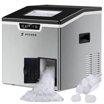 Sycees Countertop Ice Machine, 44lbs/24H, 2 in 1 Maker & Shaver, Auto ...