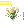 TINGXIN Artificial Yellow and White Daffodil for Indoor/Outdoor Home ...
