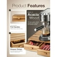 Acacia Wood Coffee Pod Storage Box, 30 Pod Capacity, Coffee Pods and ...