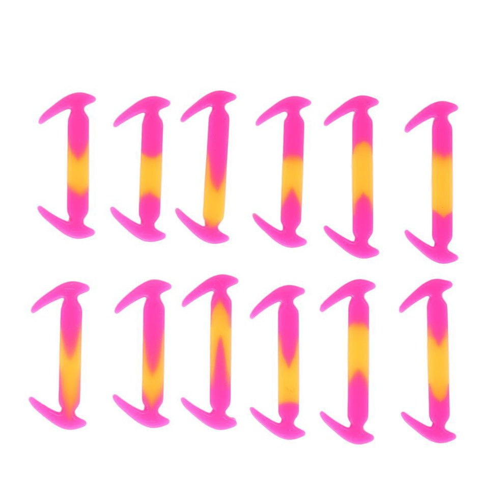 Bean_12 Pcs/Pack Unique Sickle-shaped Stretchy Non-tie Sneakers ...