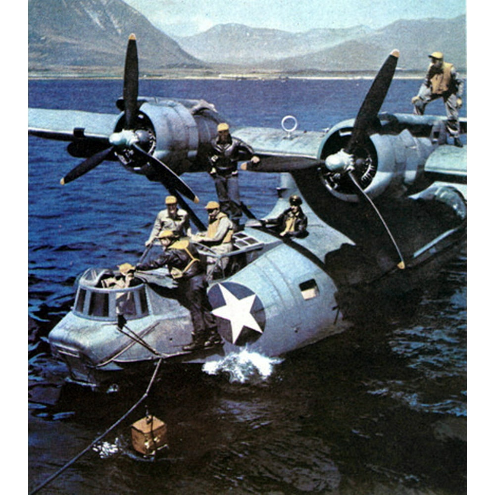 Consolidated PBY-5A Catalina.-20 Inch By 30 Inch Laminated Poster With ...