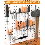 INCLY 176PCS Extra Thick Black Pegboard Hooks Set, 1/4" Heavy Duty ...