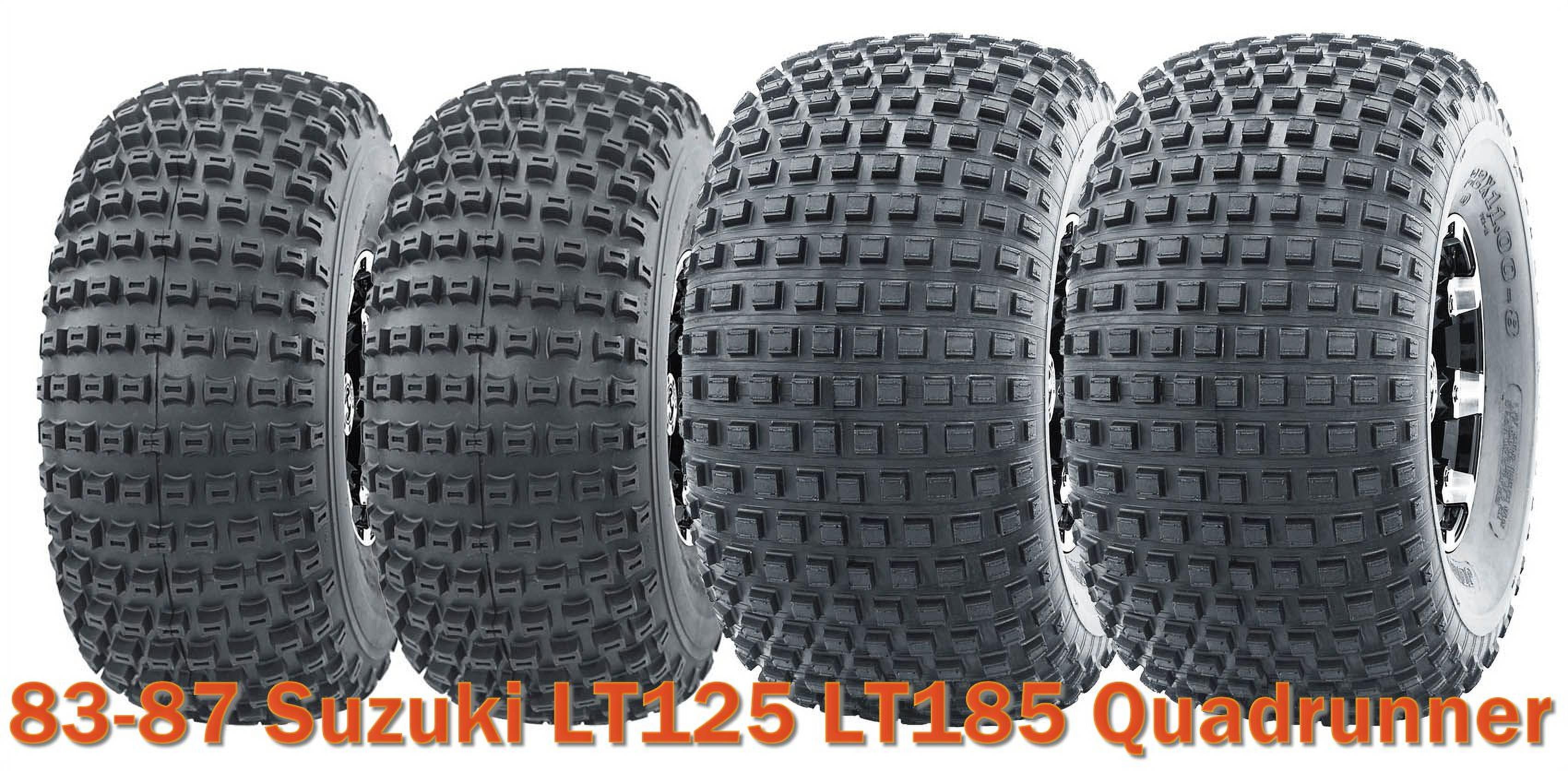 83-87 Suzuki LT125 LT185 Quadrunner Full Set ATV Tires 20x7-8 & 22x11-8 ...