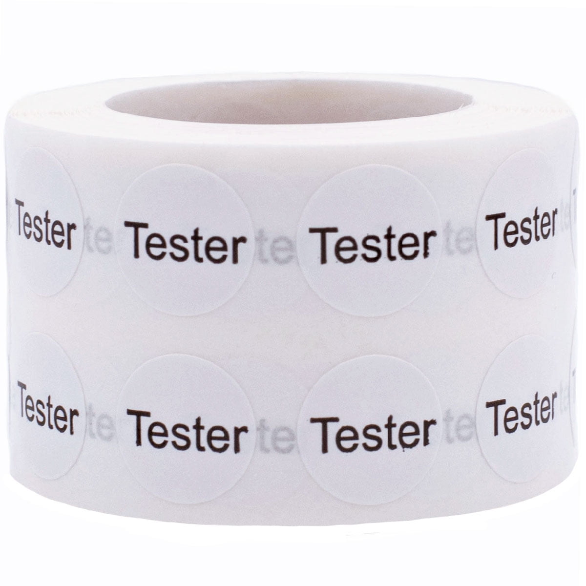 White Tester Stickers, 1/2 Inch Round, 1000 Labels on a Roll - Walmart.com
