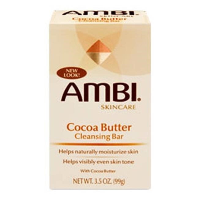 Ambi Skincare Bars Cocoa Butter Cleansing Bar, 3.5 Ounce (Pack of 6 ...